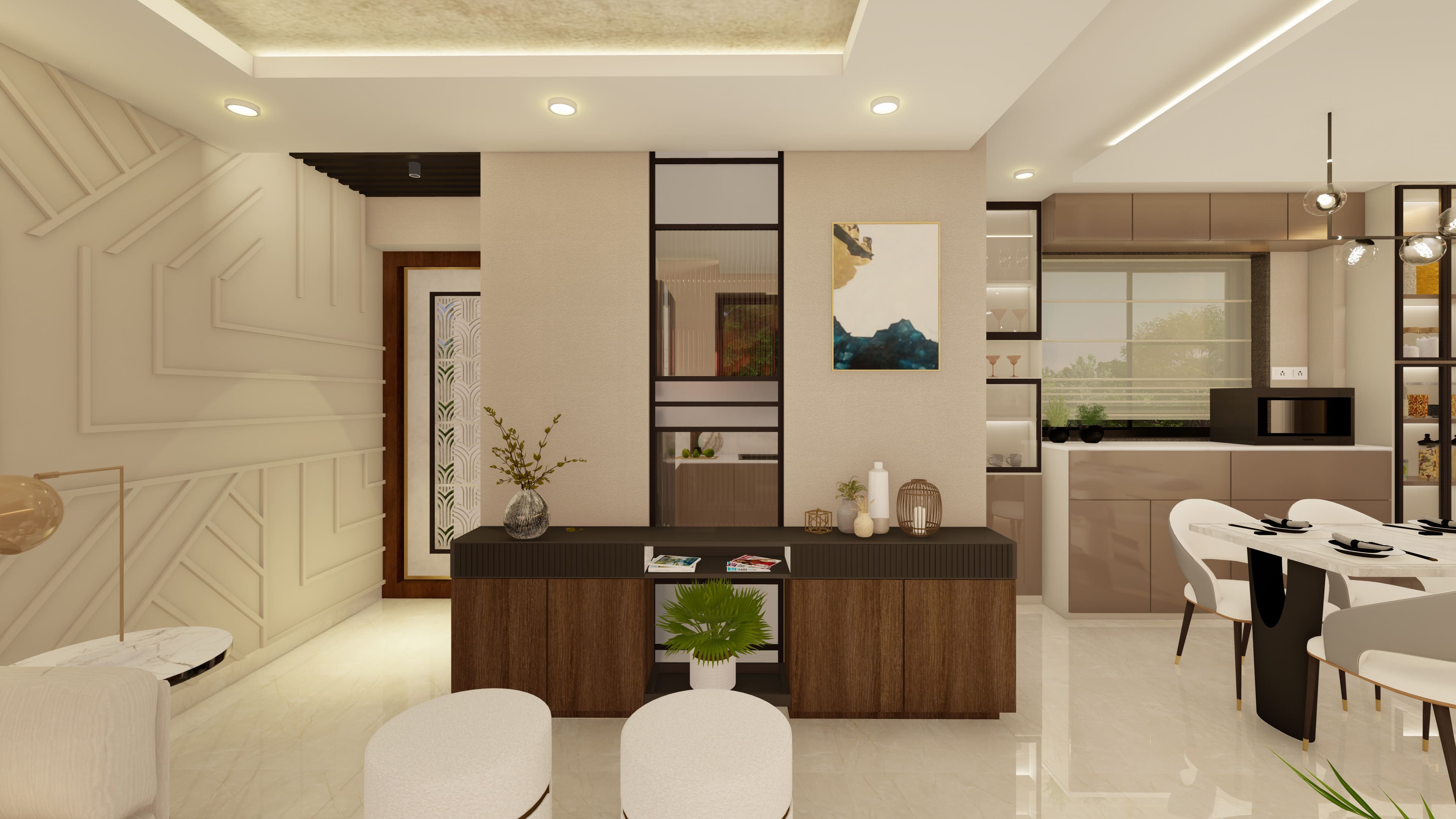 Living and Dinning Rooms - Artifex Interio